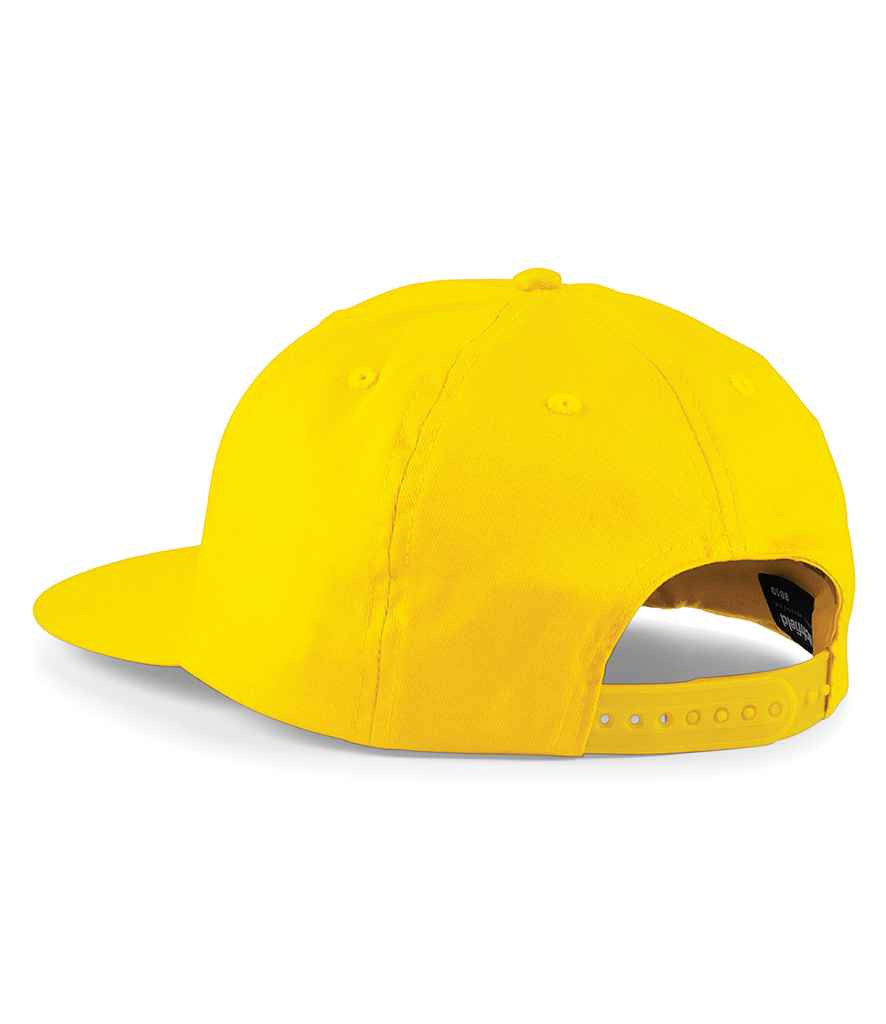 Beechfield 5 Panel Snapback Rapper Cap | Name Droppers - An established machine embroidery company